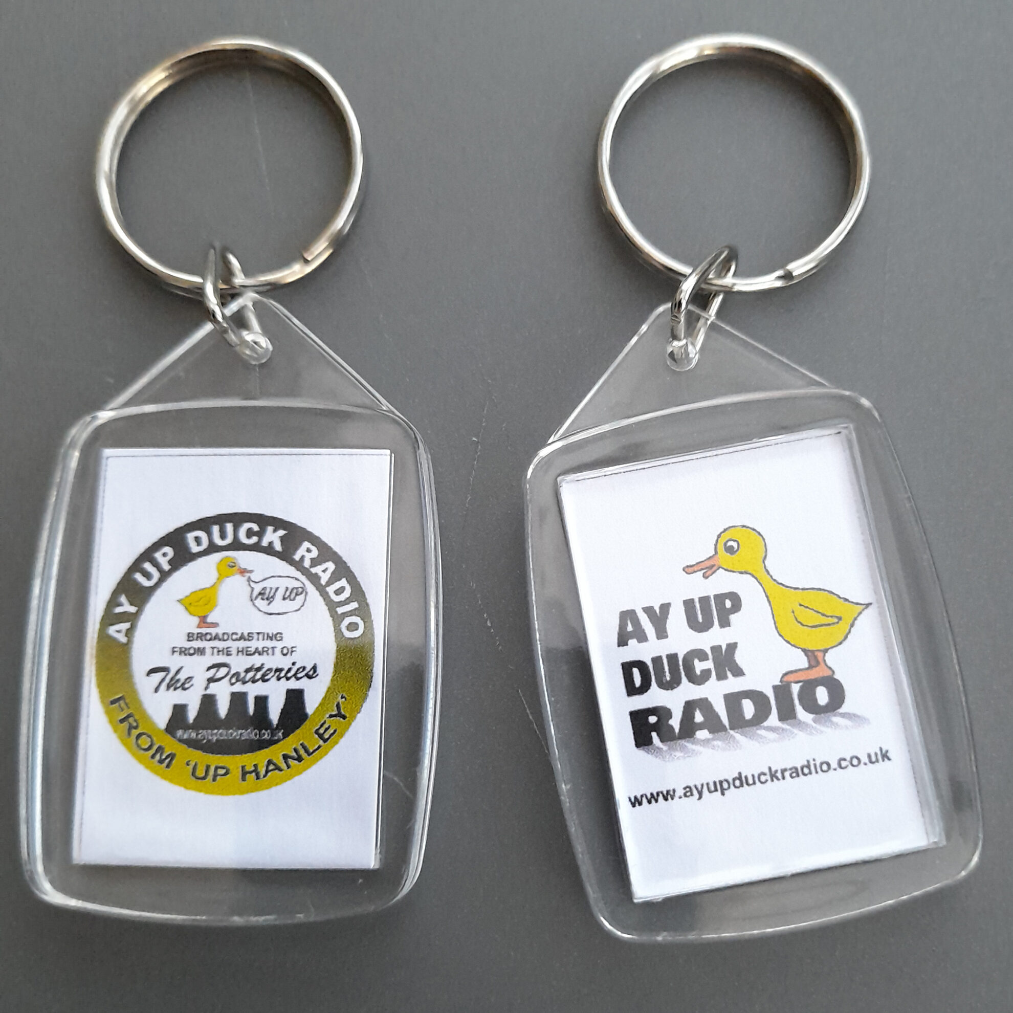 Ay Up Duck Radio Key Ring - Ay Up Duck Radio